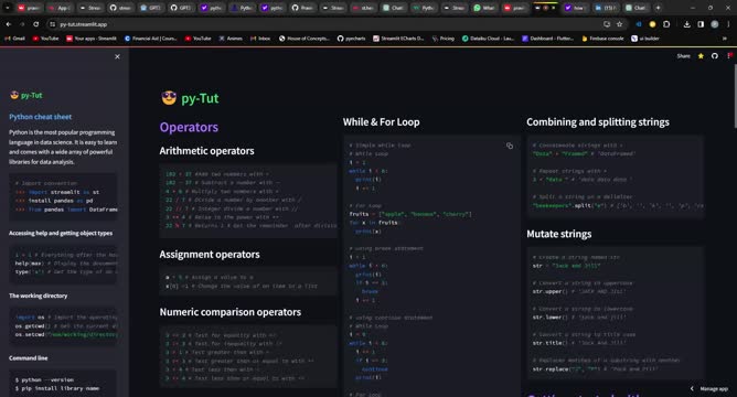 Pravin Tiwari on LinkedIn: #python #programming #cheatsheet #streamlit ... Pravin Tiwari on LinkedIn: #python #programming #cheatsheet #streamlit ...