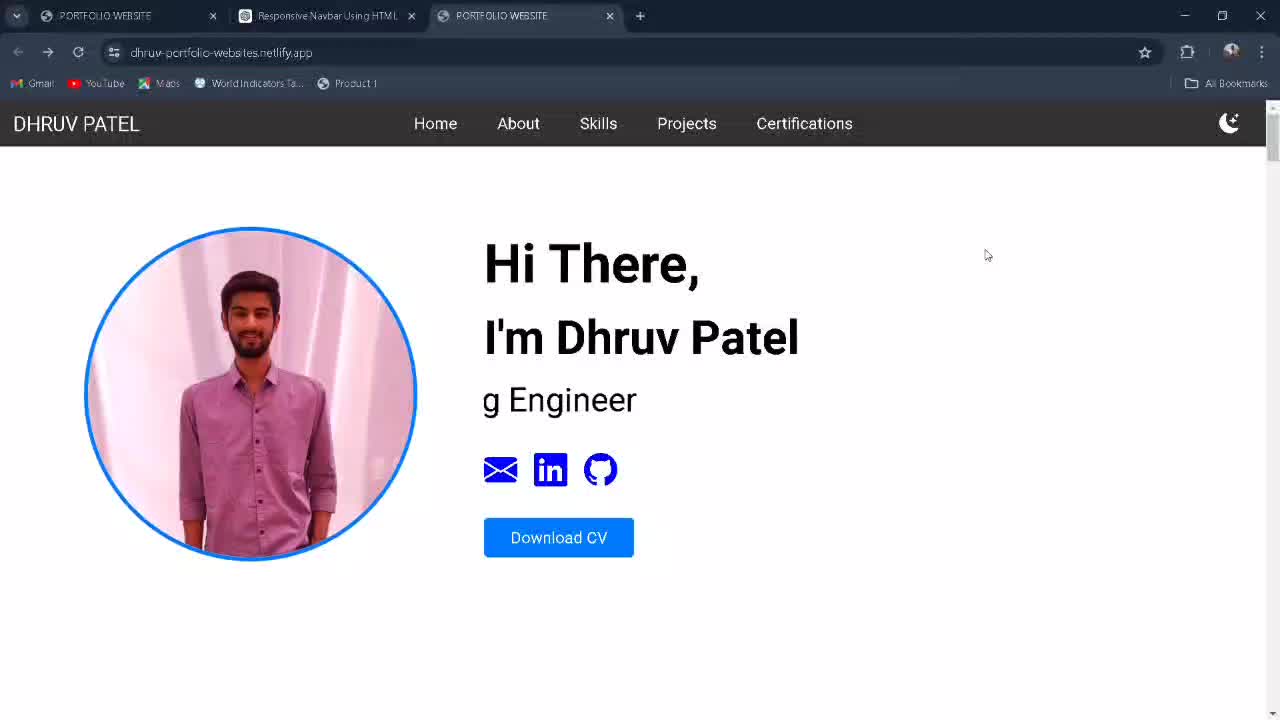 DHRUV PATEL on LinkedIn: #portfolio #webdevelopment #html #css # ... DHRUV PATEL on LinkedIn: #portfolio #webdevelopment #html #css # ...