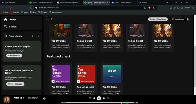 Sachin Kumar on LinkedIn: #webdev #spotifyclone #html #css # ... Sachin Kumar on LinkedIn: #webdev #spotifyclone #html #css # ...