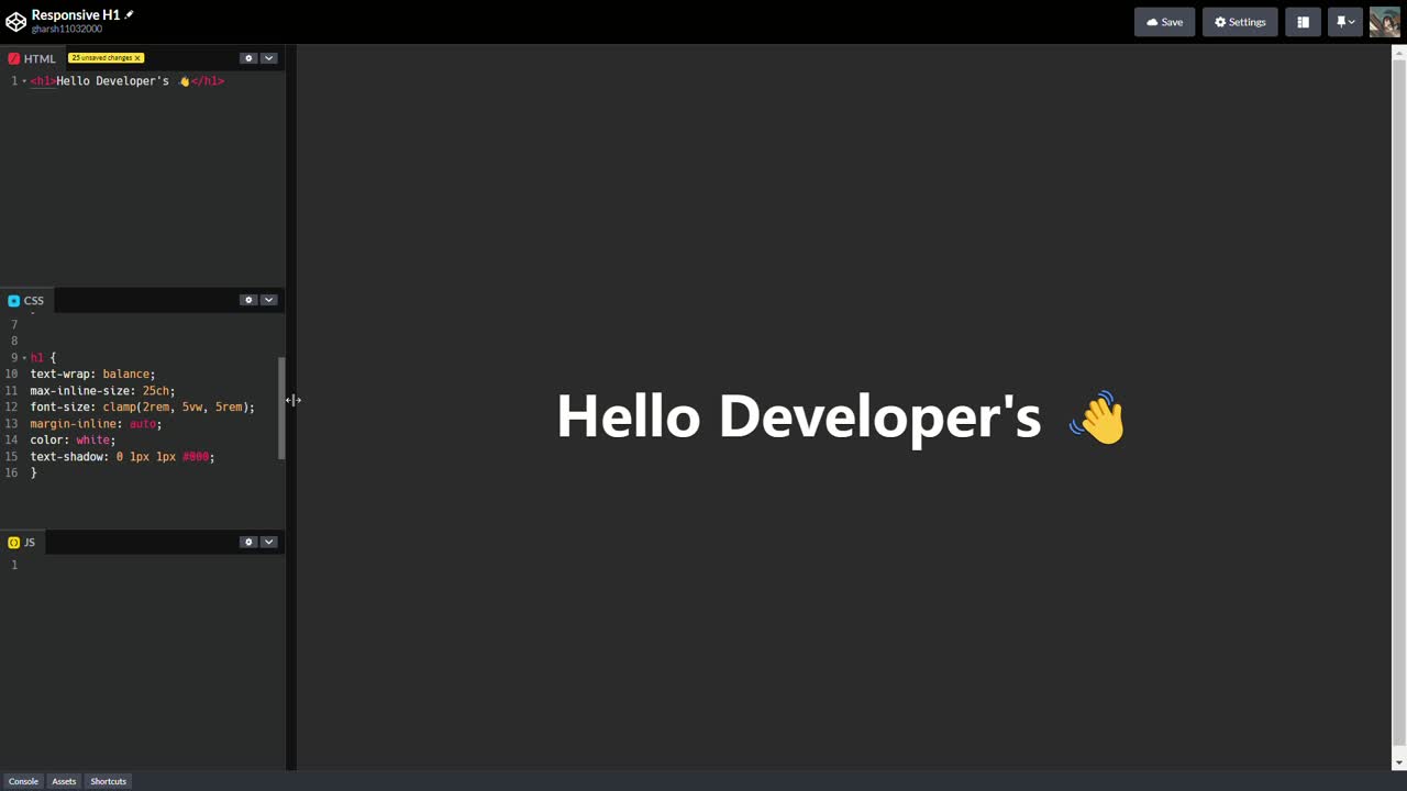How to make h1 responsive without media queries👇 | Harsh Gupta posted ... How to make h1 responsive without media queries👇 | Harsh Gupta posted ...