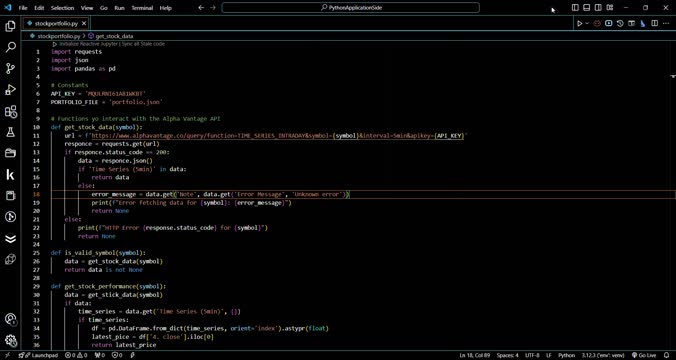Mannya Agarwal on LinkedIn: #python #coding #stockmarket #codealpha # ... Mannya Agarwal on LinkedIn: #python #coding #stockmarket #codealpha # ...