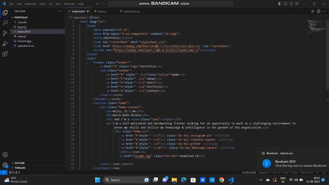 Harsh Nath Mishra on LinkedIn: #connections #html5 #css #internship # ... Harsh Nath Mishra on LinkedIn: #connections #html5 #css #internship # ...