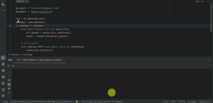 Muhammad Arslan Qureshi on LinkedIn: #day32 #100daysofcode #python # ... Muhammad Arslan Qureshi on LinkedIn: #day32 #100daysofcode #python # ...
