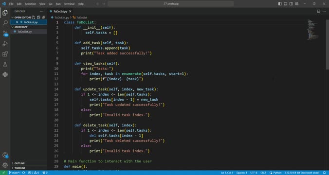 Prathmesh Pimple on LinkedIn: #pythonprogramming #codsoft #todolist # ... Prathmesh Pimple on LinkedIn: #pythonprogramming #codsoft #todolist # ...