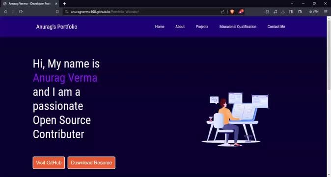 Anurag Verma on LinkedIn: #webdevelopment #html #css #portfoliowebsite Anurag Verma on LinkedIn: #webdevelopment #html #css #portfoliowebsite