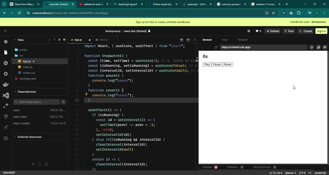 Hamza Ali on LinkedIn: Just implemented a React Stopwatch component! I ... Hamza Ali on LinkedIn: Just implemented a React Stopwatch component! I ...
