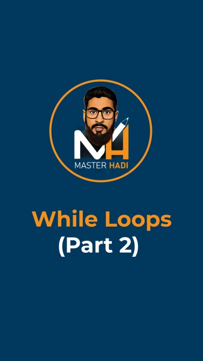 Master Hadi on LinkedIn: #masterhadi #whileloop #computerscience # ... Master Hadi on LinkedIn: #masterhadi #whileloop #computerscience # ...