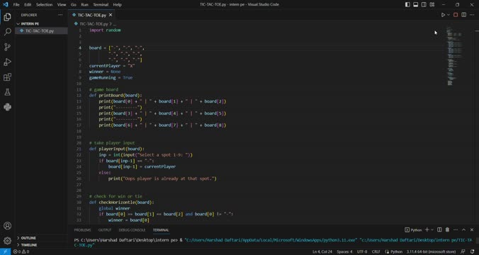 Arnav Baxi on LinkedIn: #pythonprogramming #internpe #internpe #python ... Arnav Baxi on LinkedIn: #pythonprogramming #internpe #internpe #python ...