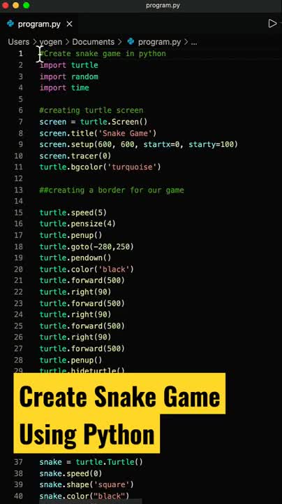 aditya vairalkar on LinkedIn: Snake game using Python InternPe aditya vairalkar on LinkedIn: Snake game using Python InternPe
