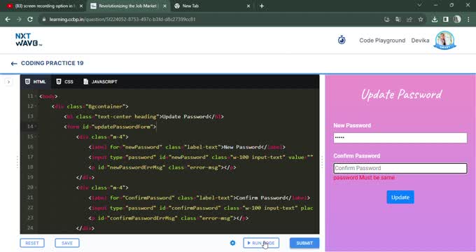 KARNE DEVIKA on LinkedIn: #javascript #forms #codingpractice KARNE DEVIKA on LinkedIn: #javascript #forms #codingpractice