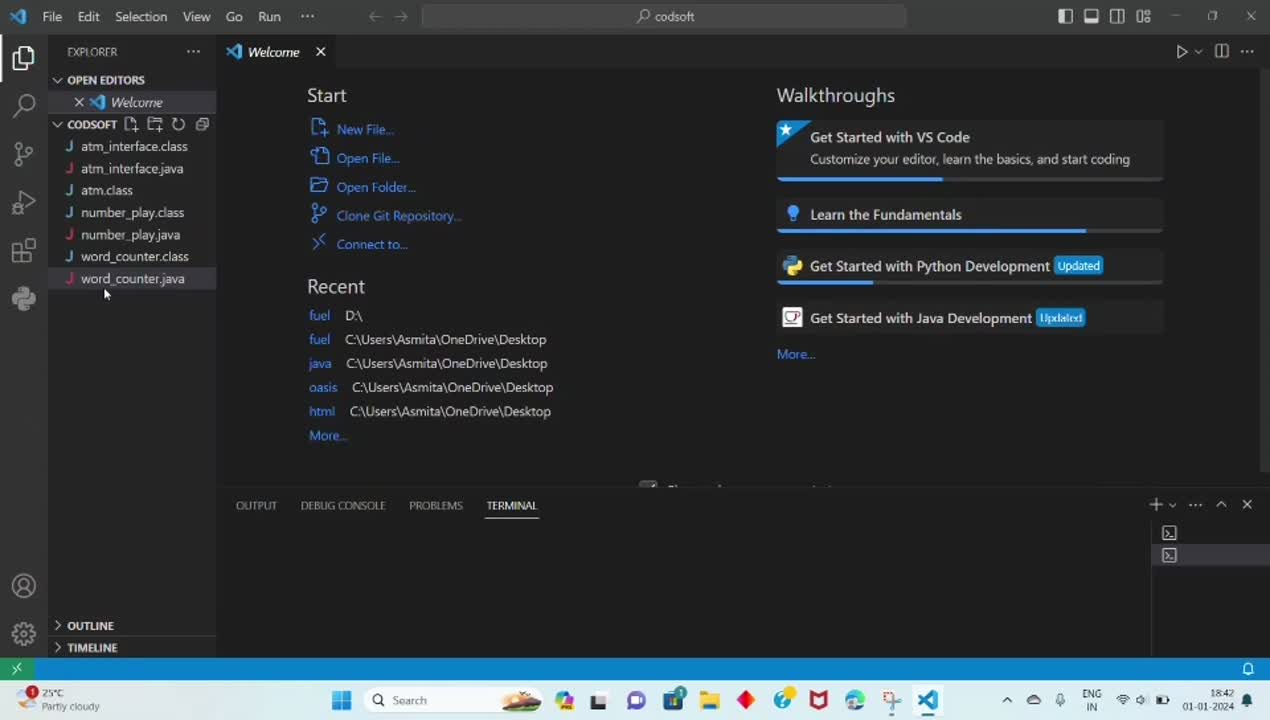 Asmita Kadam on LinkedIn: #codsoft #javaprogramming Asmita Kadam on LinkedIn: #codsoft #javaprogramming