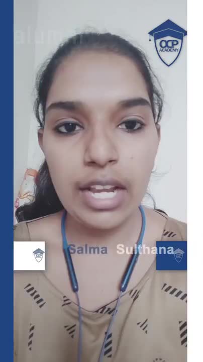 OCP Academy on LinkedIn: Alumni Speak Shaik Salma Sulthana Testimonial OCP Academy on LinkedIn: Alumni Speak Shaik Salma Sulthana Testimonial