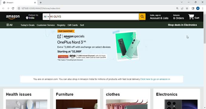 Anuj Kumar on LinkedIn: #webdeveloper #webdevelopment #amazonclone # ... Anuj Kumar on LinkedIn: #webdeveloper #webdevelopment #amazonclone # ...