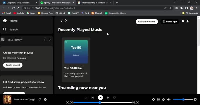 Revamped Spotify front page using HTML and CSS | Deepanshu Tyagi posted ... Revamped Spotify front page using HTML and CSS | Deepanshu Tyagi posted ...