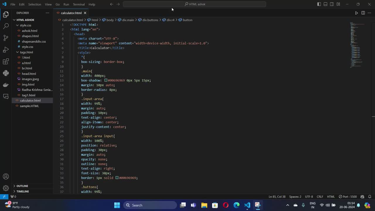 Ashok Rawat on LinkedIn: #html #css #javascript #internpe Ashok Rawat on LinkedIn: #html #css #javascript #internpe