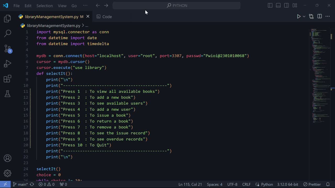 Mitesh Agrawal on LinkedIn: #python #mysql #coding #hardwork # ... Mitesh Agrawal on LinkedIn: #python #mysql #coding #hardwork # ...