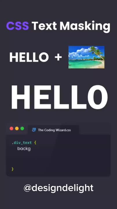 Dua Khan on LinkedIn: CSS Text Masking Dua Khan on LinkedIn: CSS Text Masking