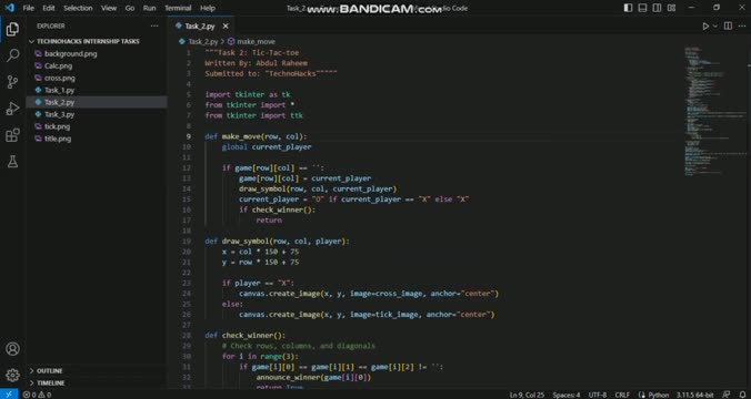 ABDUL RAHEEM on LinkedIn: Task#2 Built Tic Tac Toe Game in Python ... ABDUL RAHEEM on LinkedIn: Task#2 Built Tic Tac Toe Game in Python ...