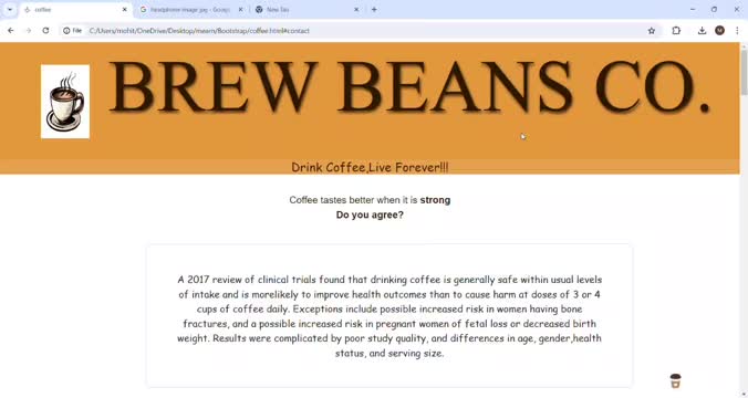 MALAVIKA M on LinkedIn: #html #css #bootstrap #coffeelovers #webdesign ... MALAVIKA M on LinkedIn: #html #css #bootstrap #coffeelovers #webdesign ...