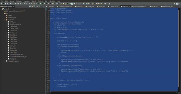 harshith kumar on LinkedIn: #codsoft #javaprogram harshith kumar on LinkedIn: #codsoft #javaprogram
