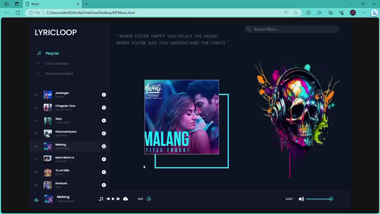 Kalpesh Patel on LinkedIn: #lyricloop #webdevelopment #html #css # ... Kalpesh Patel on LinkedIn: #lyricloop #webdevelopment #html #css # ...