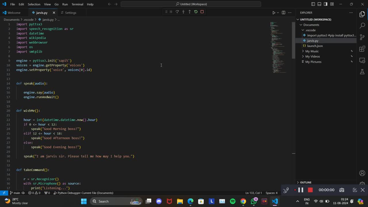 Vishal Kumar on LinkedIn: This Python script is a voice-controlled ... Vishal Kumar on LinkedIn: This Python script is a voice-controlled ...