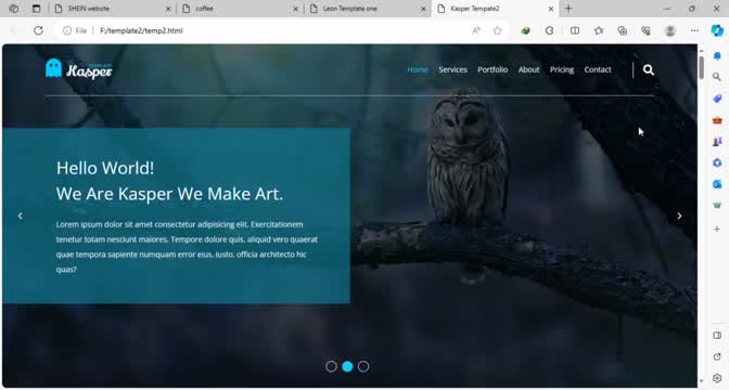 Hager Gaber Marie on LinkedIn: Kasper template - using html & css ... Hager Gaber Marie on LinkedIn: Kasper template - using html & css ...