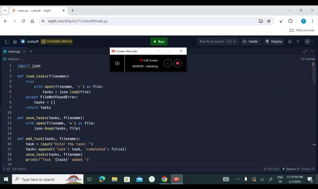 Krish Agarwal on LinkedIn: #codsoft #python #todolist # ... Krish Agarwal on LinkedIn: #codsoft #python #todolist # ...