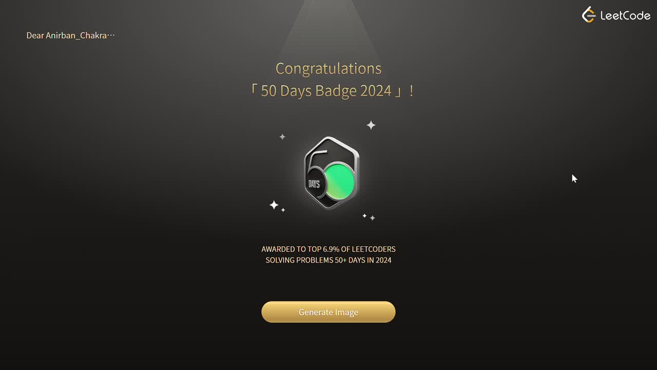 Anirban Chakraborty on LinkedIn: #leetcode #achievement #problemsolving ... Anirban Chakraborty on LinkedIn: #leetcode #achievement #problemsolving ...