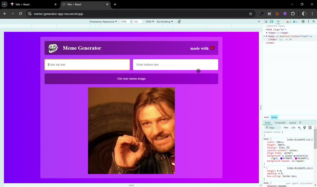 Abhijeet Maity on LinkedIn: #react #memegenerator #webdevelopment # ... Abhijeet Maity on LinkedIn: #react #memegenerator #webdevelopment # ...