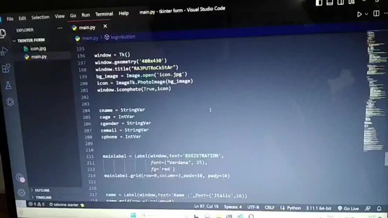 Sumit Singh on LinkedIn: #python #pythonprogramming #tkinter Sumit Singh on LinkedIn: #python #pythonprogramming #tkinter
