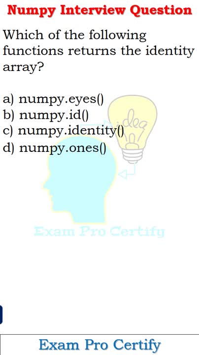 Exam Pro Certify on LinkedIn: #numpy #pythonprogramming #datascience # ... Exam Pro Certify on LinkedIn: #numpy #pythonprogramming #datascience # ...