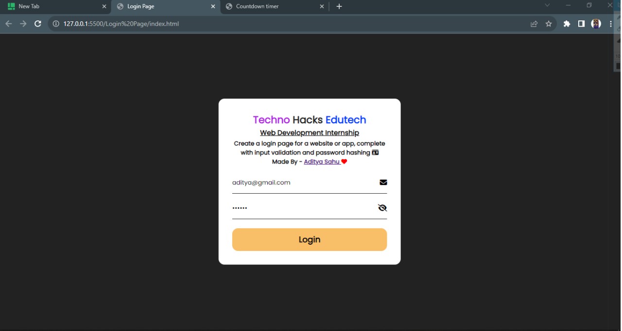 Aditya Sahu on LinkedIn: #technohacksedutech #internshiptask # ... Aditya Sahu on LinkedIn: #technohacksedutech #internshiptask # ...