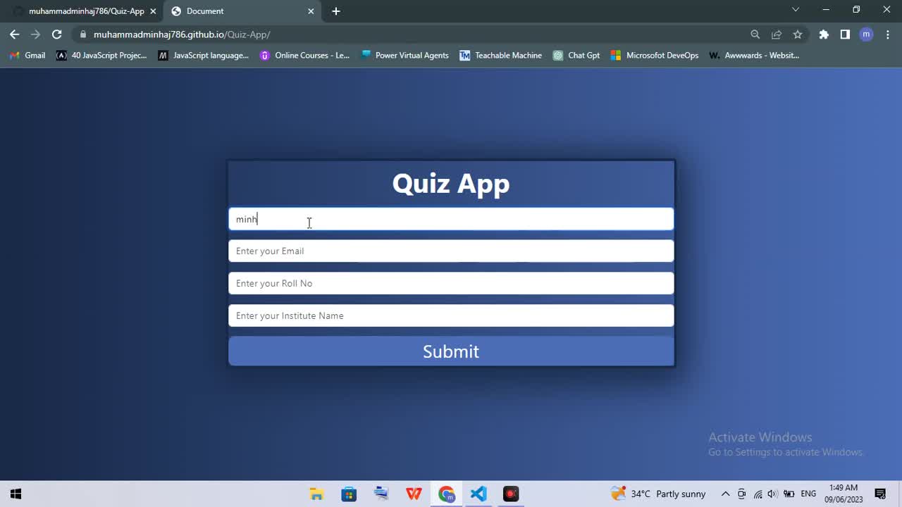 Muhammad Minhaj Wahid on LinkedIn: #quizapp #html #css #javascript # ... Muhammad Minhaj Wahid on LinkedIn: #quizapp #html #css #javascript # ...