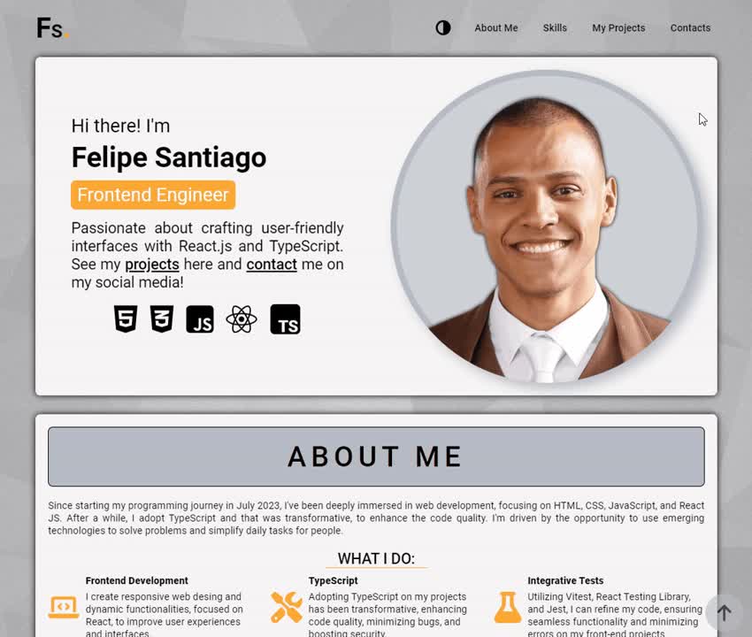 Felipe Santiago no LinkedIn: #portfolio #react #typescript #vite # ... Felipe Santiago no LinkedIn: #portfolio #react #typescript #vite # ...
