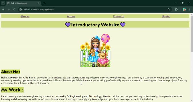 Afifa Faisal on LinkedIn: #html #css #webdev #undergraduates Afifa Faisal on LinkedIn: #html #css #webdev #undergraduates