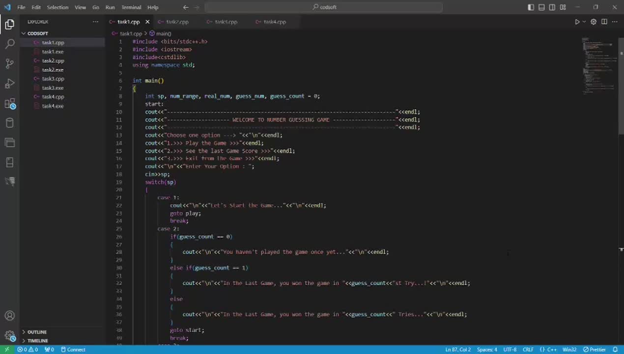 Anmol Choudhary on LinkedIn: #codsoft #codsoftinternship #cppprogramming Anmol Choudhary on LinkedIn: #codsoft #codsoftinternship #cppprogramming