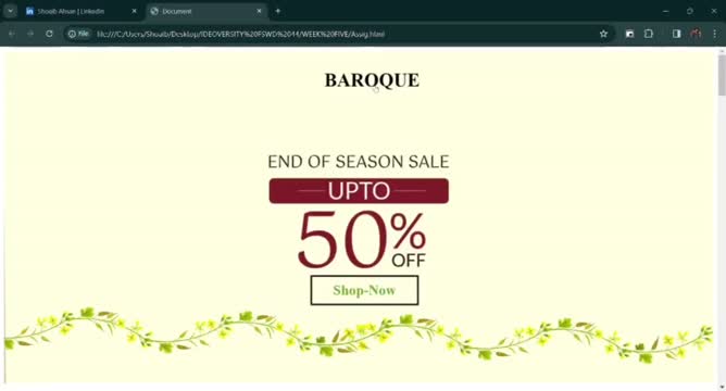 Shoaib Ahsan on LinkedIn: #html5 #css #github #baroque Shoaib Ahsan on LinkedIn: #html5 #css #github #baroque