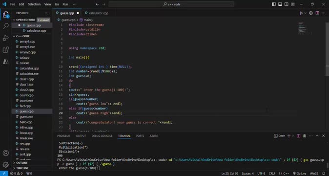 Bhumi Kaushik on LinkedIn: #internship #c #codsoft #number #programming ... Bhumi Kaushik on LinkedIn: #internship #c #codsoft #number #programming ...