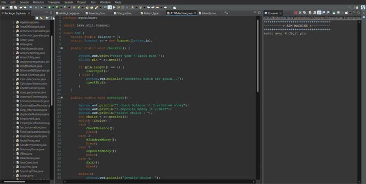 Sanjana Sindhada on LinkedIn: #java #oops #bankingapp Sanjana Sindhada on LinkedIn: #java #oops #bankingapp