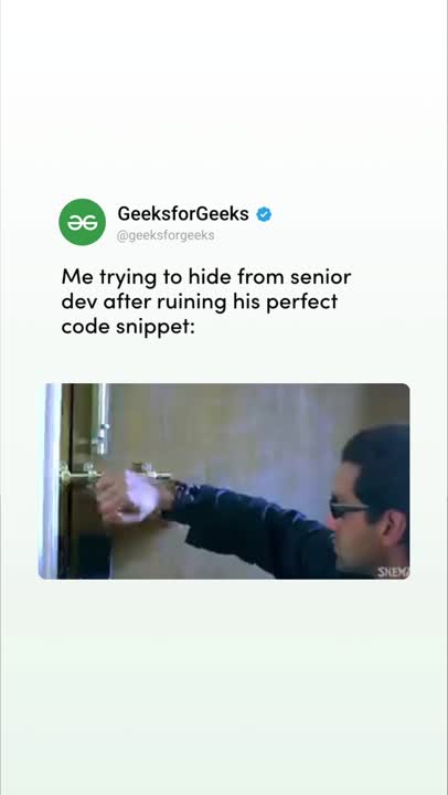 Job Portal by GeeksforGeeks on LinkedIn: #codingmemes #codingreels # ... Job Portal by GeeksforGeeks on LinkedIn: #codingmemes #codingreels # ...