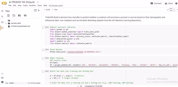 Data Science Intern at Prodigy InfoTech. Built a decision tree ... Data Science Intern at Prodigy InfoTech. Built a decision tree ...