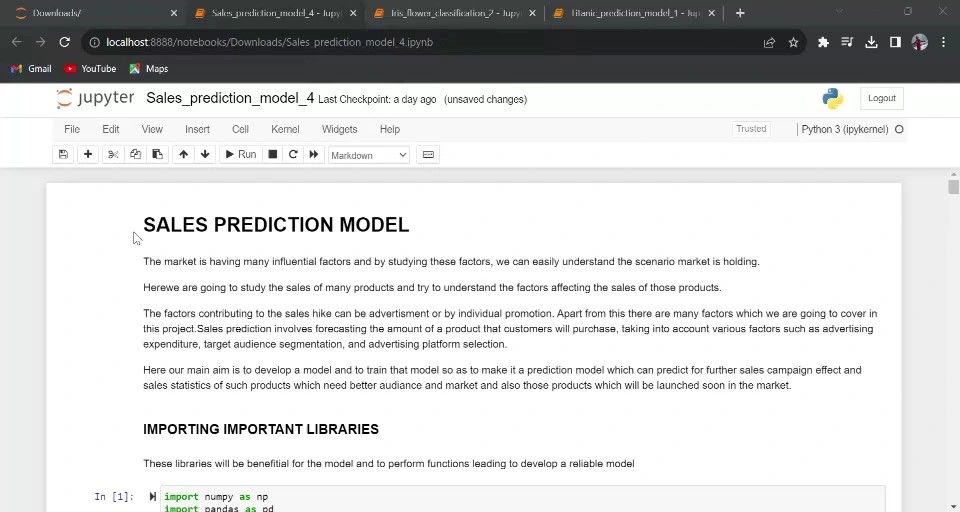 Taniya Minnat on LinkedIn: CodSoft Internship Task 4: Sales Prediction ... Taniya Minnat on LinkedIn: CodSoft Internship Task 4: Sales Prediction ...