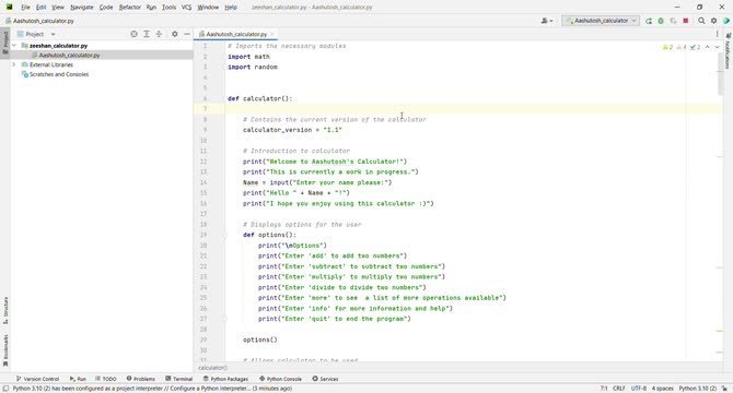 Ashutosh Jaiswal on LinkedIn: #internship #python #calculator #internpe Ashutosh Jaiswal on LinkedIn: #internship #python #calculator #internpe
