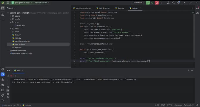 Paras Chinchalkar on LinkedIn: #python #quizdevelopment #programming # ... Paras Chinchalkar on LinkedIn: #python #quizdevelopment #programming # ...