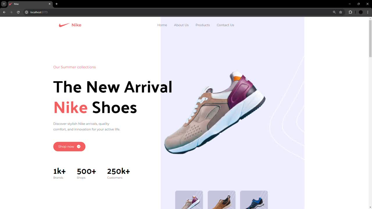 Shyam Bamrotiya on LinkedIn: #reactjs #tailwindcss #vitejs #nike # ... Shyam Bamrotiya on LinkedIn: #reactjs #tailwindcss #vitejs #nike # ...