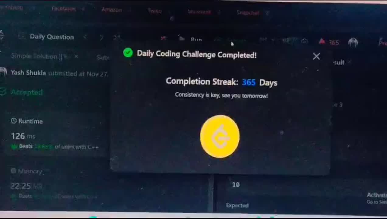Yash Shukla on LinkedIn: #leetcode #coding #happycoding #learning #dsa ... Yash Shukla on LinkedIn: #leetcode #coding #happycoding #learning #dsa ...