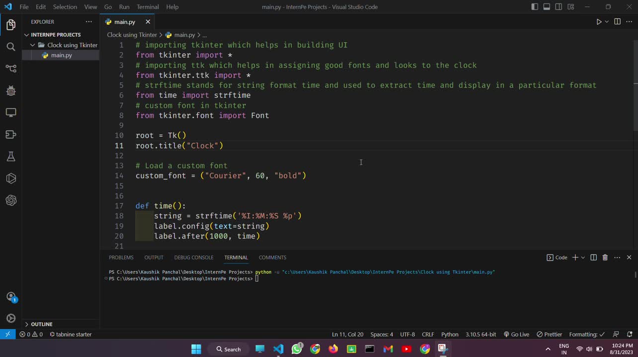 Kaushik Panchal on LinkedIn: #internpe #pythonprogramming #opportunity ... Kaushik Panchal on LinkedIn: #internpe #pythonprogramming #opportunity ...