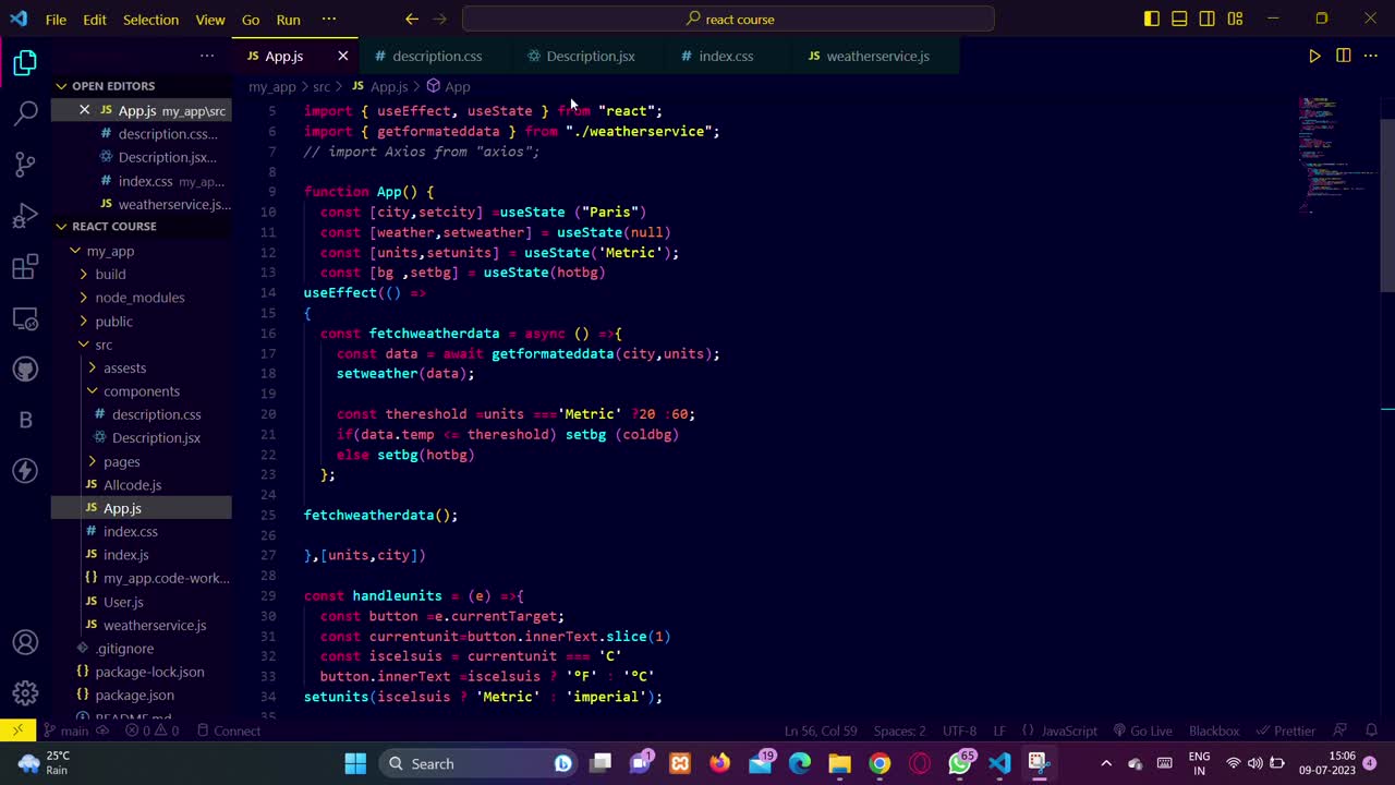 Rutwik Sawarkar on LinkedIn: Created a responsive weather forecasting ... Rutwik Sawarkar on LinkedIn: Created a responsive weather forecasting ...