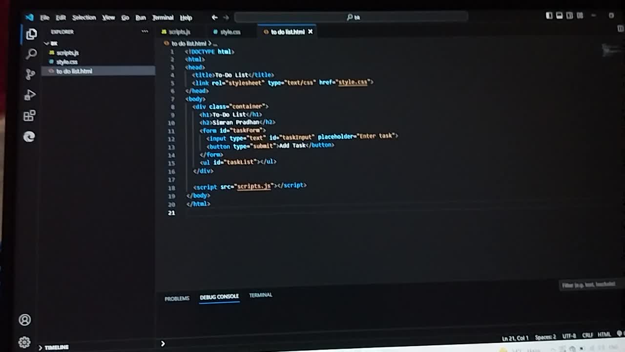 Simran Pradhan on LinkedIn: #html #javascript #css #octanet #intern # ... Simran Pradhan on LinkedIn: #html #javascript #css #octanet #intern # ...